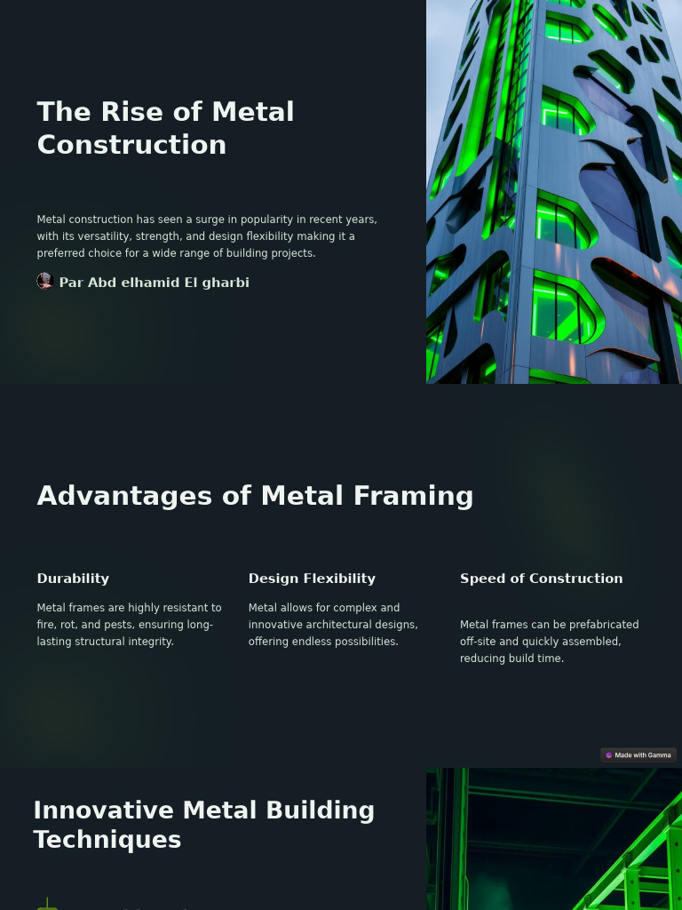 The Rise of Metal Construction | PDF