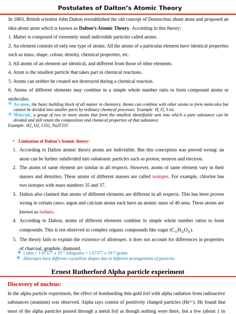 Chem Chapter 2 Atomic Structure | PDF | Atomic Orbital | Atoms
