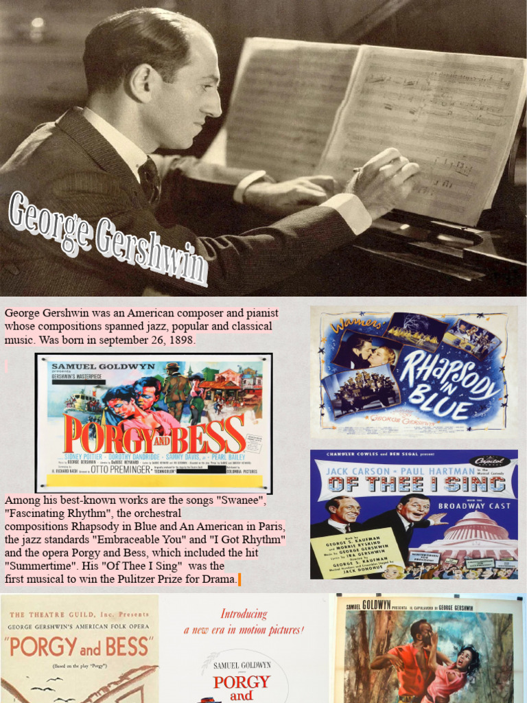 Gershwin: Pulitzer Winner & Composer | PDF