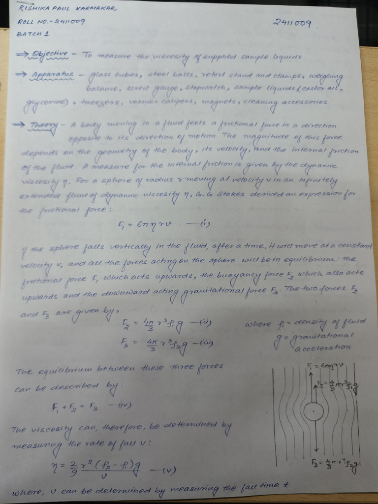 Coefficient of Viscosity Exp | PDF