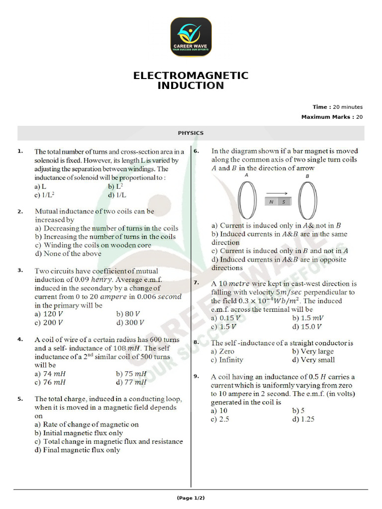 Physics Assignment | PDF