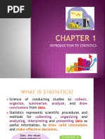 Chapter 1-Introduction To Statistics | PDF | Sampling (Statistics) | Statistics