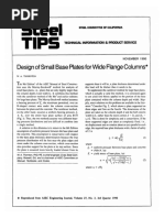 Aisc Design of Steel Bearing Plates | PDF | Bending | Yield (Engineering)