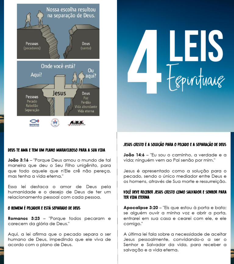 1 - Folder 4 Leis Espirituais de Divulgação Dos Projetos - Formato para ...