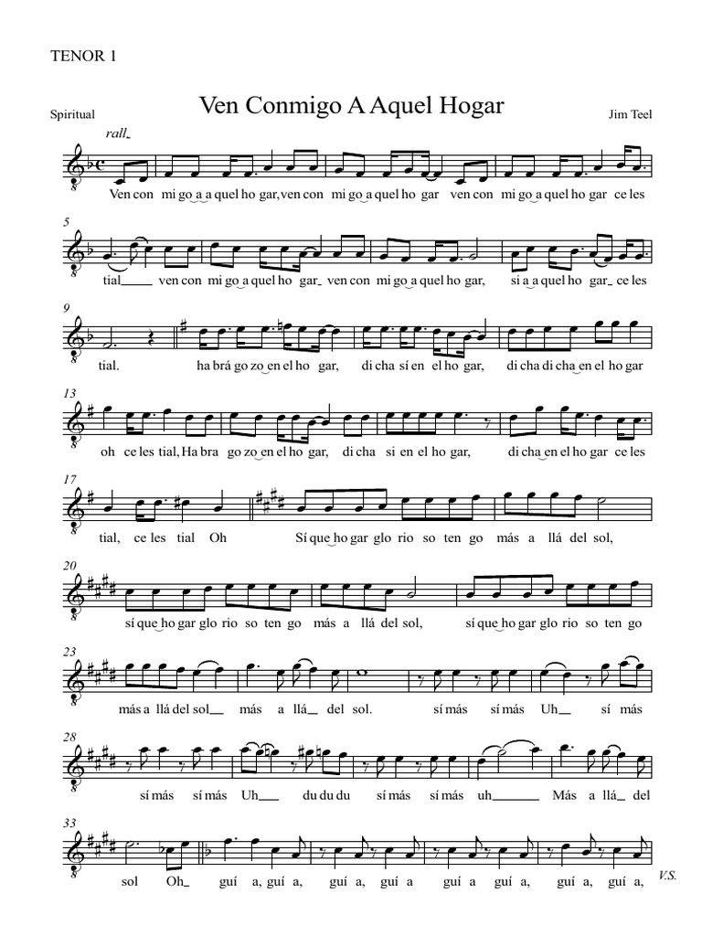 Ven Conmigo: Letra y Música Espiritual | PDF