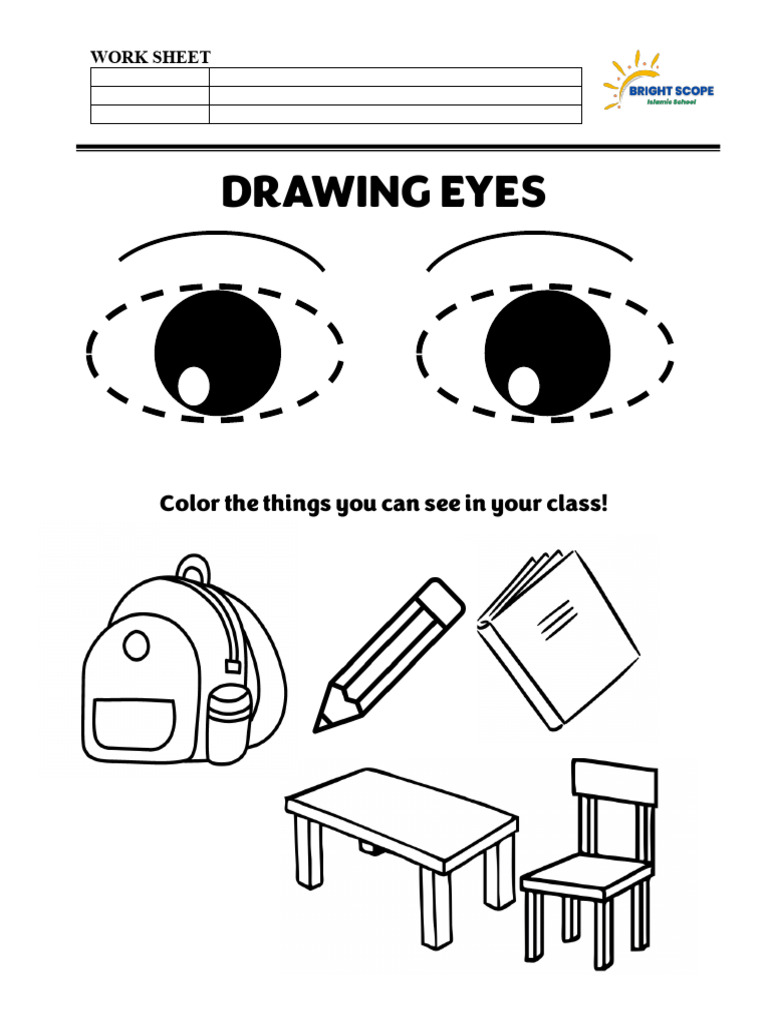 Worksheet - Drawing Eyes | PDF