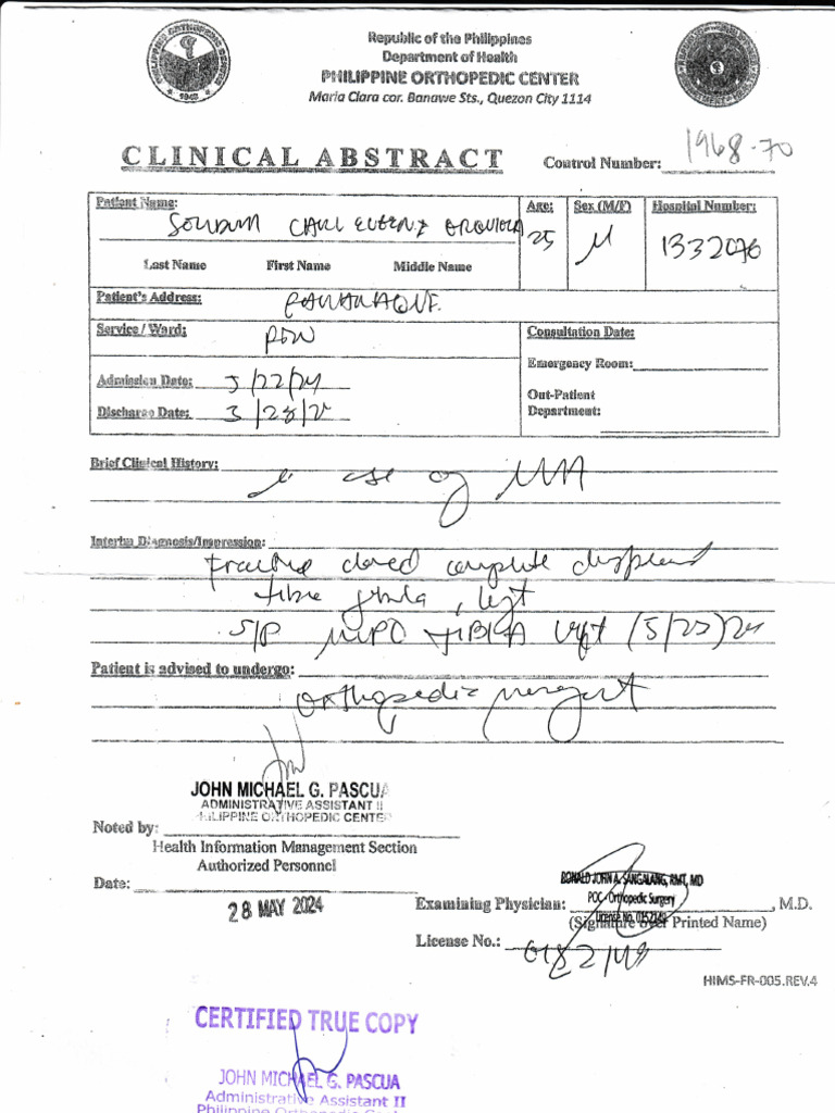 Clinical Abstract | PDF