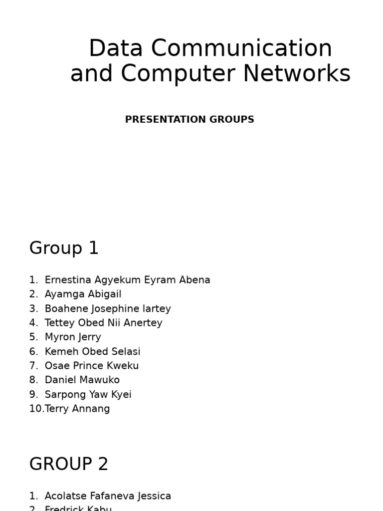 Data Communications | PDF
