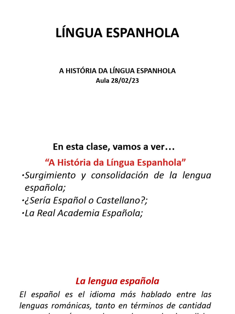 Historia y Origen del Español | PDF | Lengua española | España