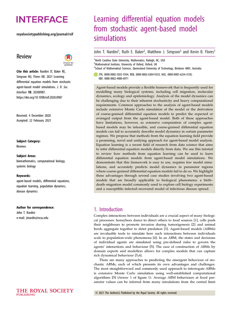 L0 learning-differential-equation-models-from-stochastic-agent-based-model-simulations section2 ...
