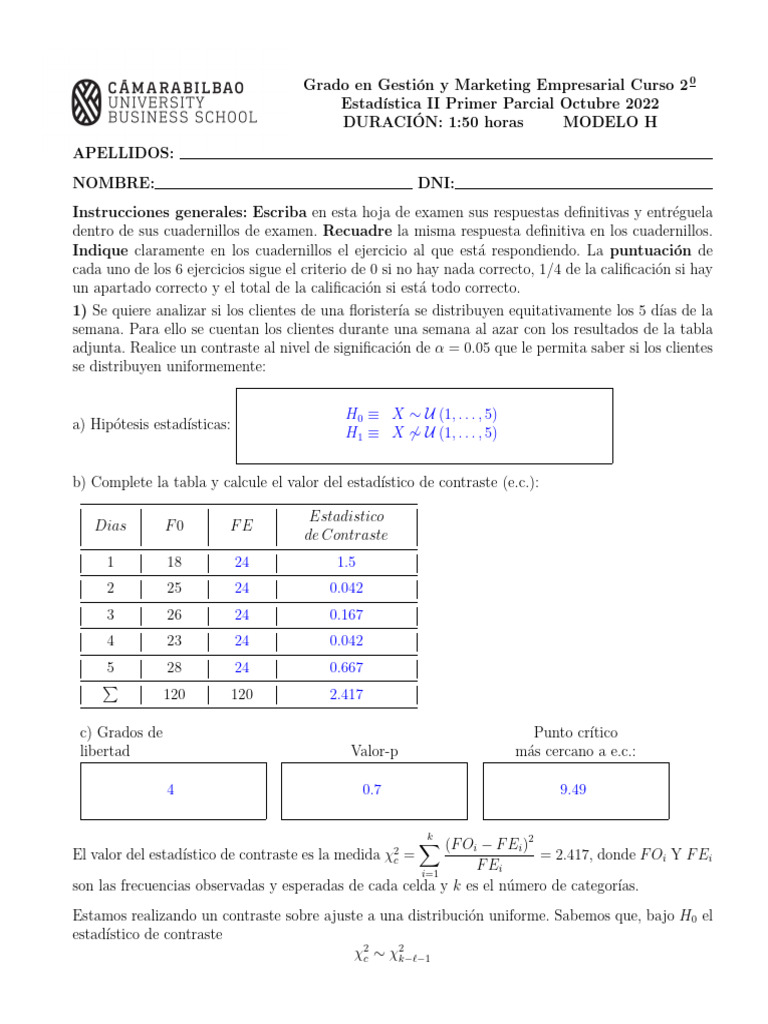 Parcial 1 Hsol | PDF | Intervalo de confianza | Distribución normal