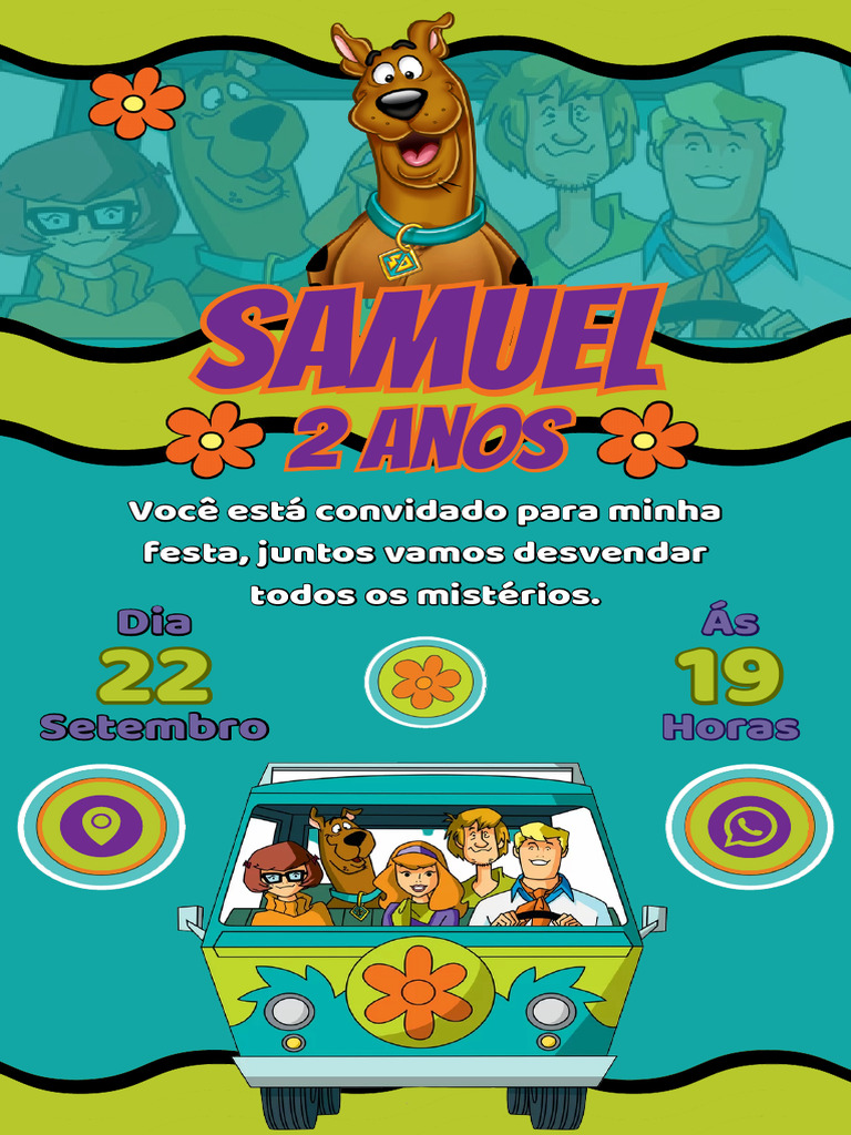 convite scooby doo | PDF
