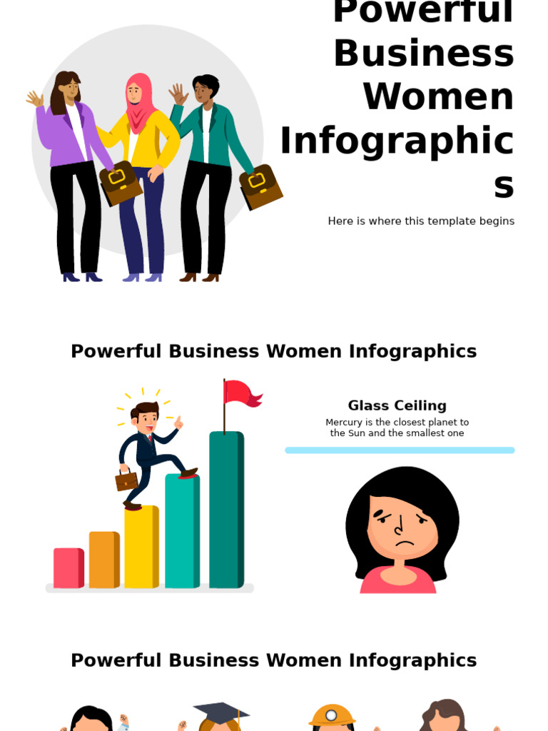 Powerful Business Women Infographics by Slidesgo | PDF | Planets ...