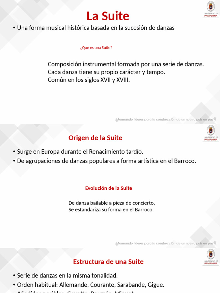 Historia y Estructura de la Suite Musical | PDF