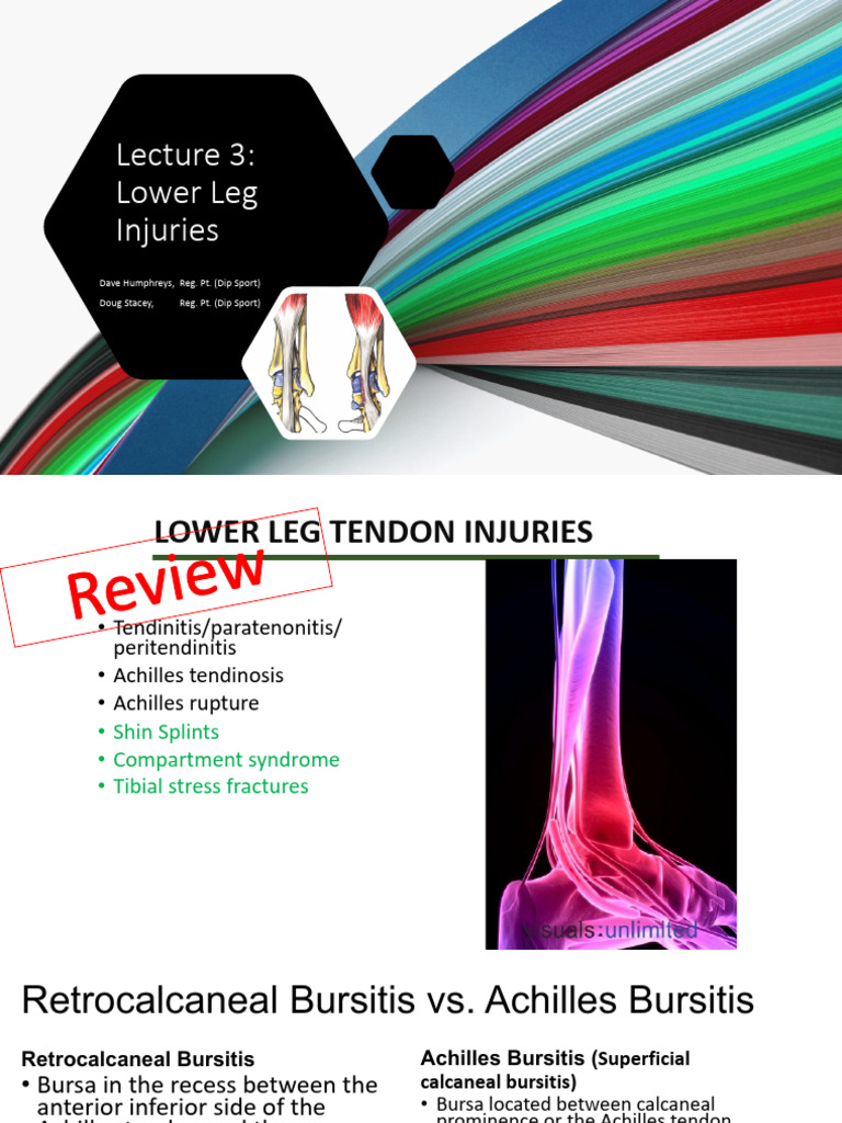 Lower Leg Injuries: Dave Humphreys, Reg. Pt. (Dip Sport) Doug Stacey ...