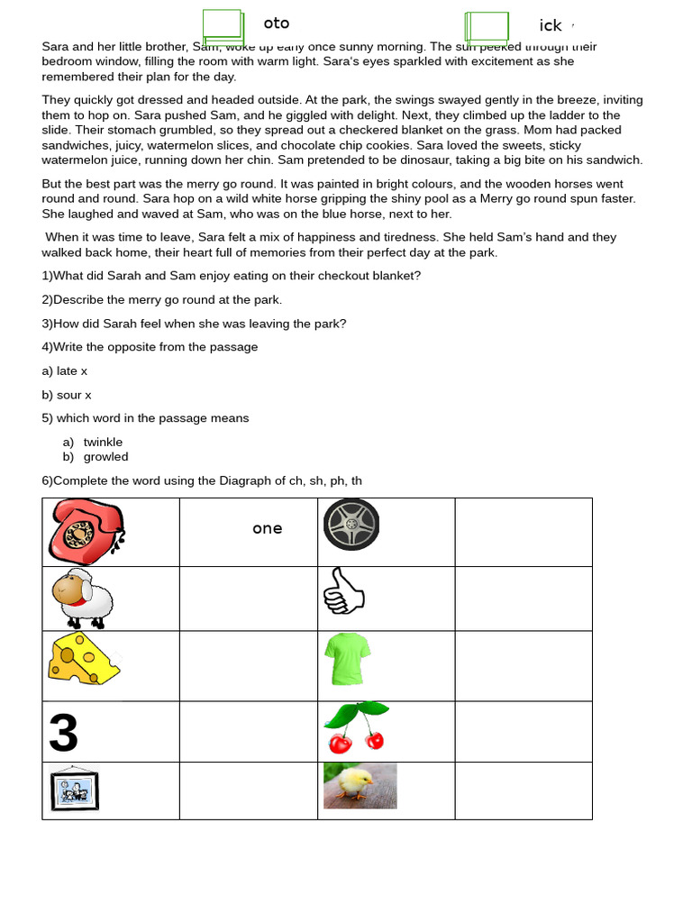 Standard 2 English April | PDF