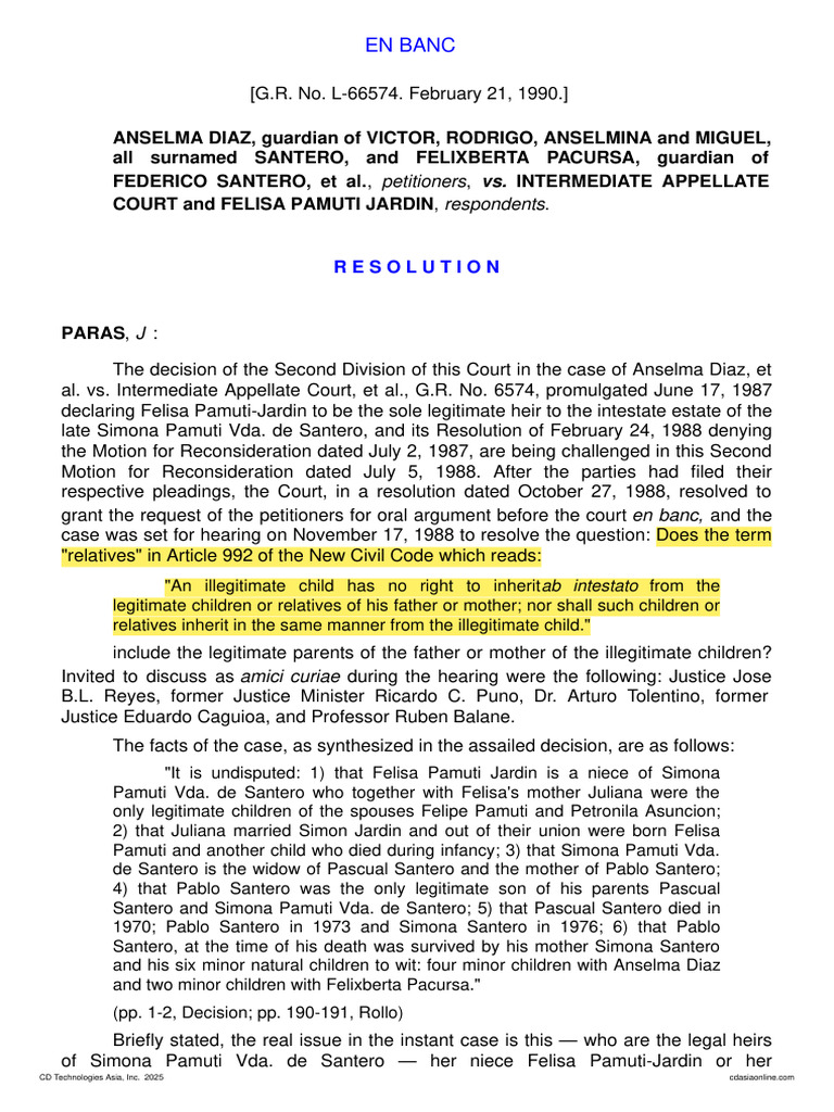 Diaz v. Intermediate Appellate Court | PDF | Legitimacy (Family Law ...