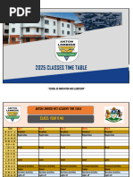 Class 9 Nine Period Timetable 2024-25 | PDF | Natural Sciences | Science