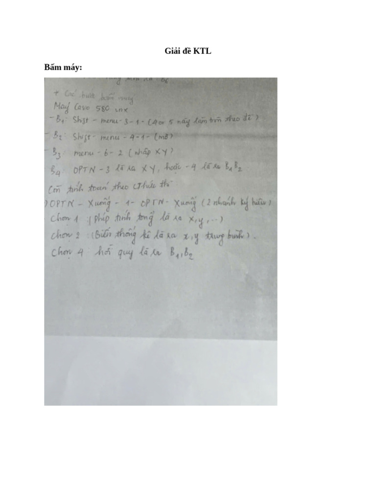 Giải đề ktl | PDF