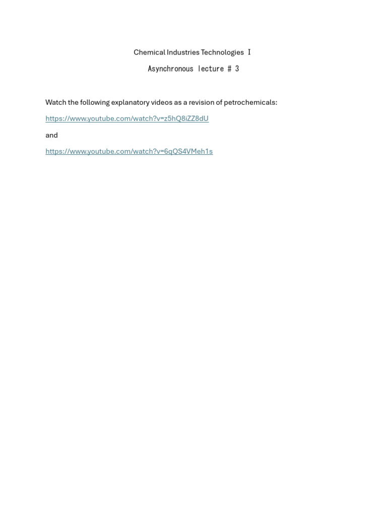 Asynchronous Lecture #3 | PDF