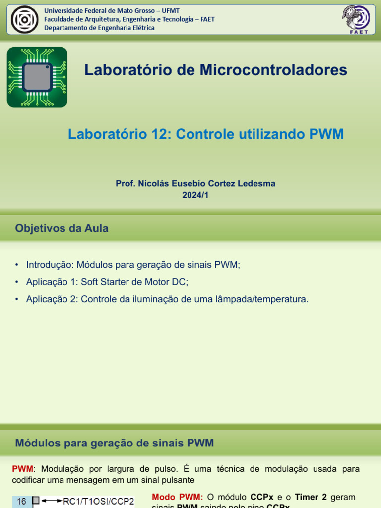 Controle PWM em Microcontroladores | PDF | Engenharia Elétrica ...