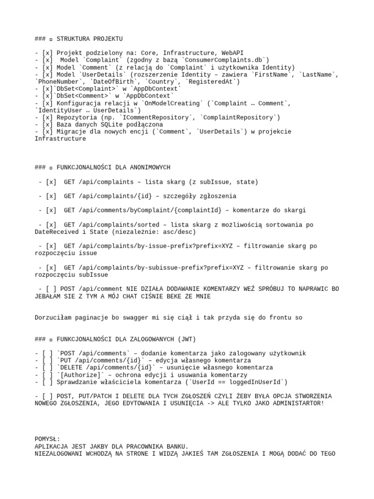 Struktura Projektu | PDF