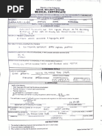 Medico Legal Certificate | PDF