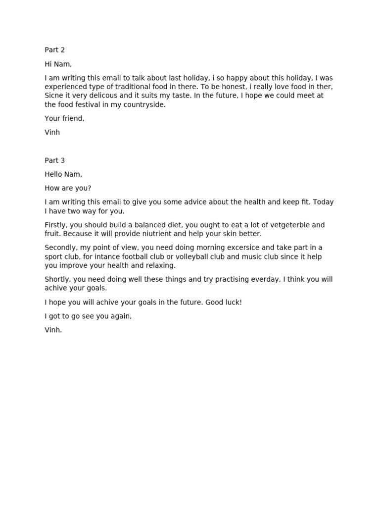 Writing Test 2 | PDF