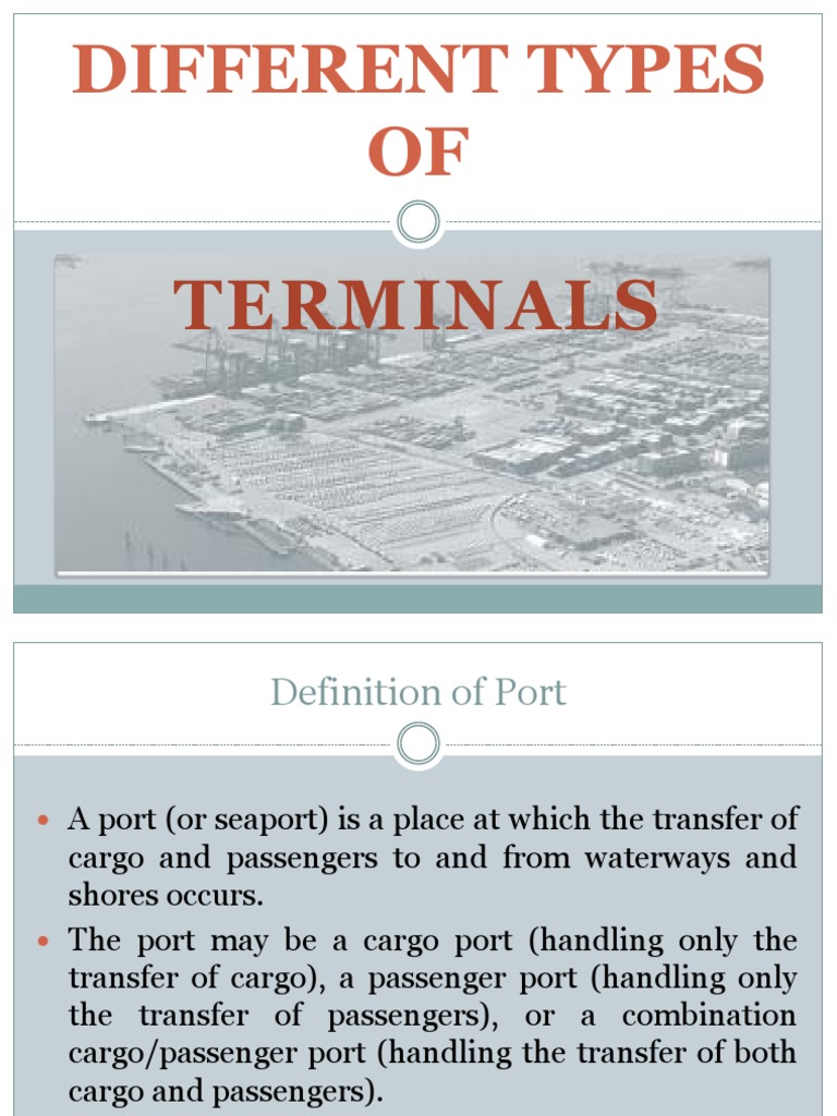 Different Types of Terminals Tasarim | PDF | Containerization | Port