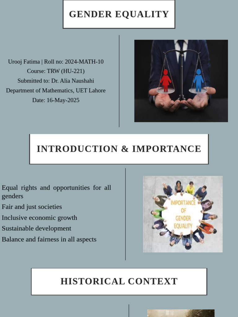 Gender Equality | PDF