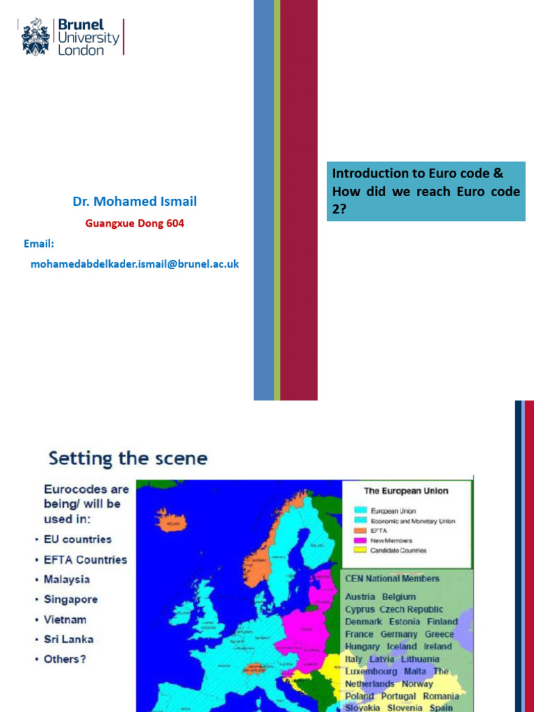 Week 1 1 Introduction to Eurocode How Did We Reach Eurocode 2 | PDF ...