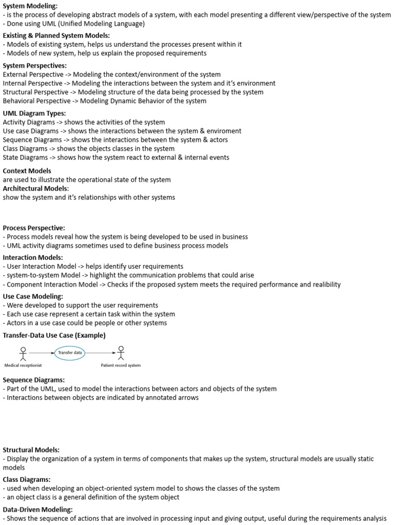 Lec9,10 Summary | PDF | System | Conceptual Model