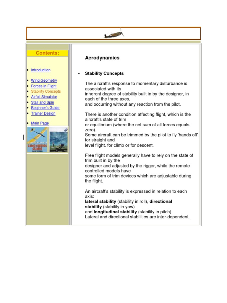 Aircraft 1 | PDF | Flight Dynamics (Fixed Wing Aircraft) | Aircraft