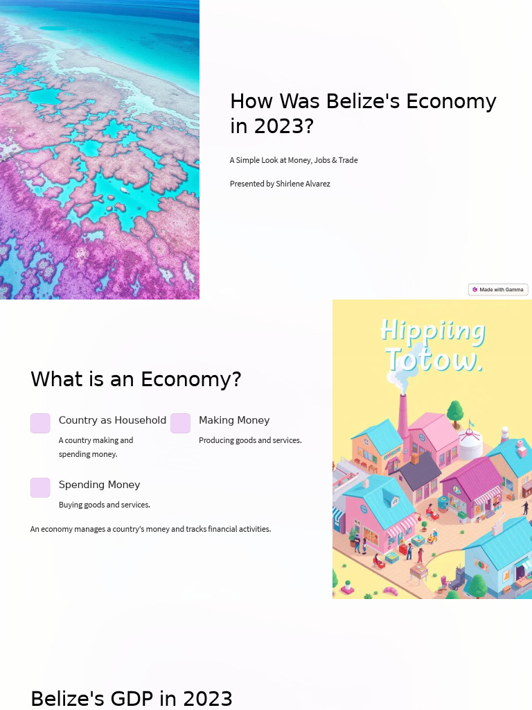 Belize Economy Overview 2023: Growth & Jobs | PDF
