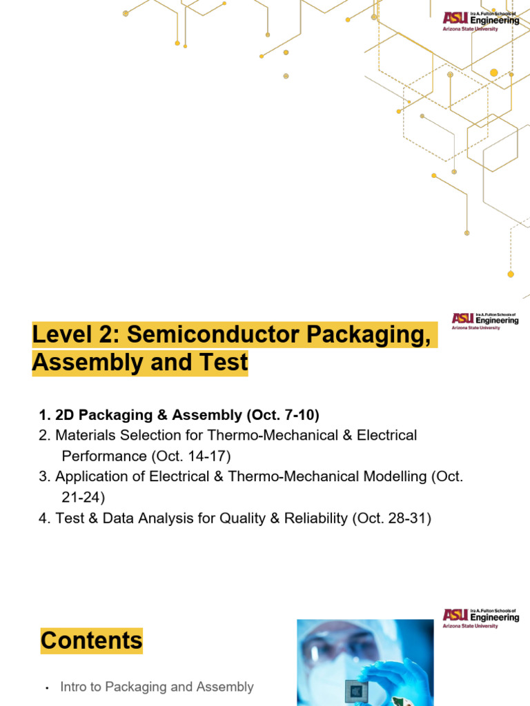 1.1 2D Packaging and Assembly | PDF | Semiconductor Device Fabrication ...