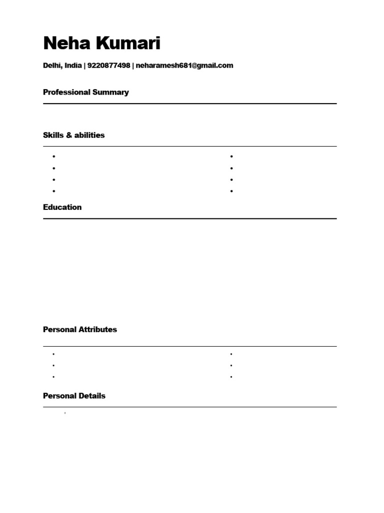 Neha Resume | PDF