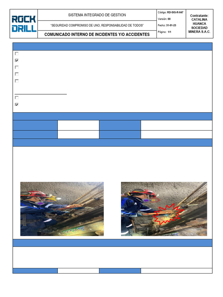 Flash Report Accidente Leve SR Cesar Alva | PDF