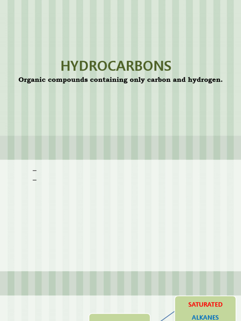 HYDROCARBONS-Alkanes, Alkenes and Alkynes | PDF | Alkene | Alkane