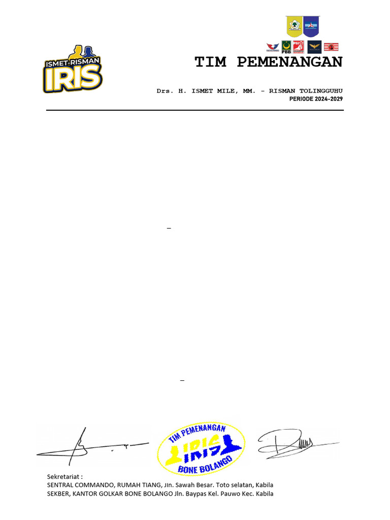 Kampanye Ismet Mile-Risman Tolingguhu 2024 | PDF