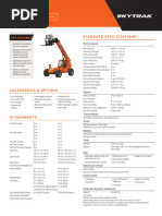 JLG 1255 Spec Sheet | PDF | Horsepower | Axle