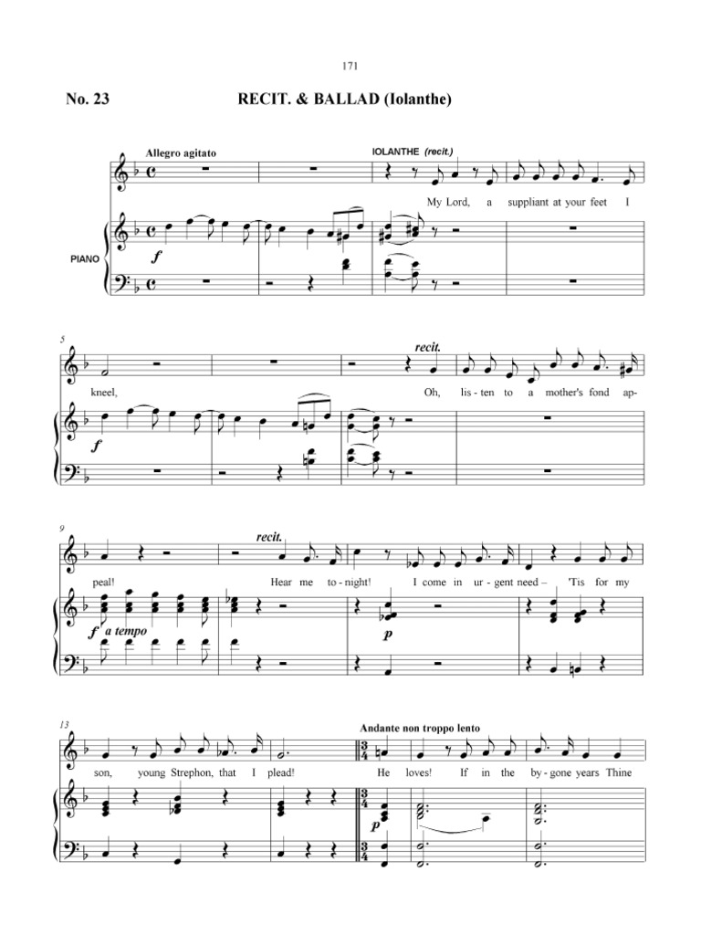 Iolanthe - "My Lord A Suppliant at Your Feet" | PDF