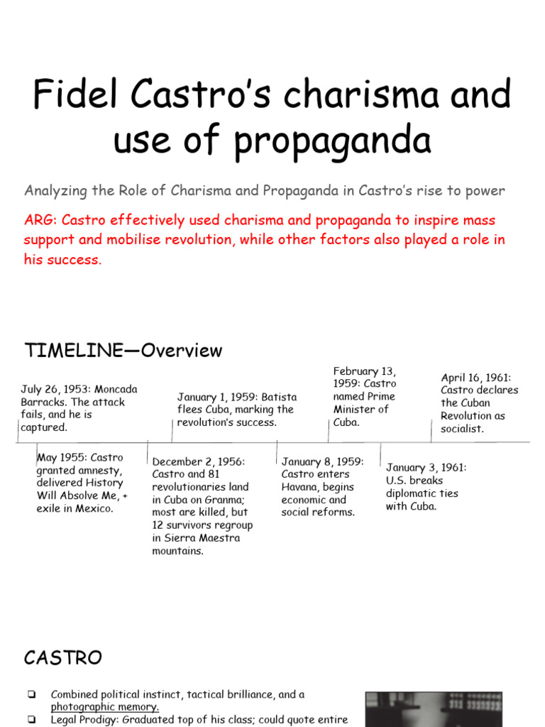 Castro's Origins and His Rise To Power | PDF | Fidel Castro | Cuba