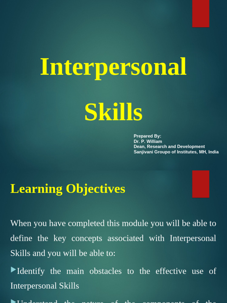 Interpersonal Skills | PDF | Emotional Intelligence | Aggression