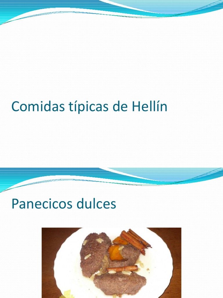 Comidas Típicas de Hellín | PDF | Cocina europea | Comida regional y étnica