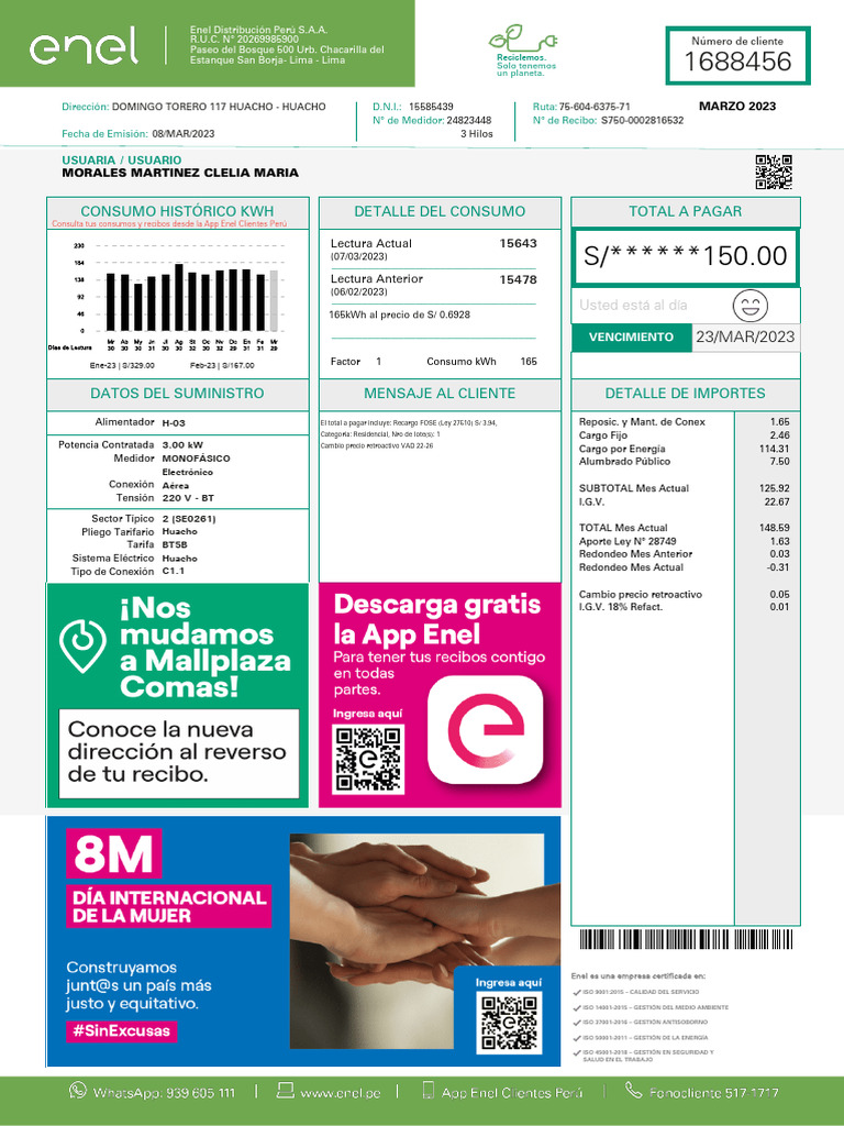 ReciboDigital 23032023 | PDF | Apelación | Energia electrica
