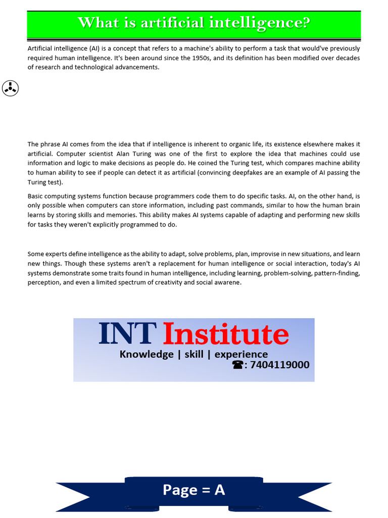 Understanding Artificial Intelligence Basics | PDF | Artificial ...