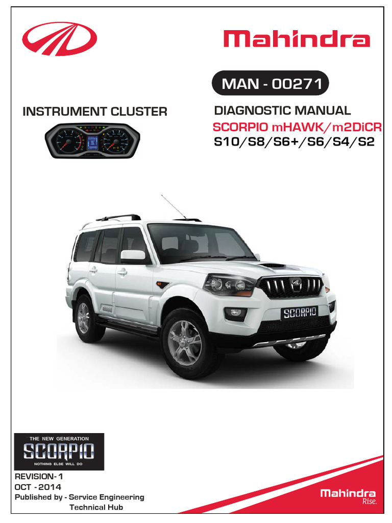 Mahindra Scorpio Instrument Cluster DTC Guide | PDF | Anti Lock Braking ...