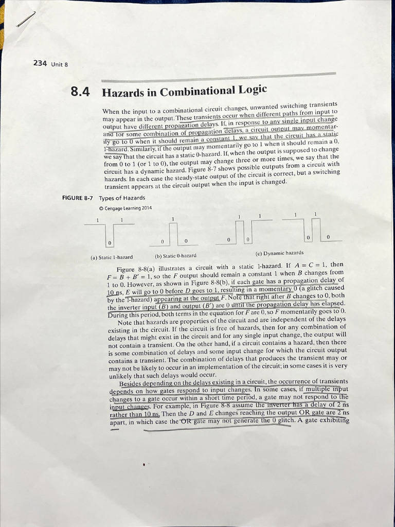 Hazards in Combinational Circuits | PDF