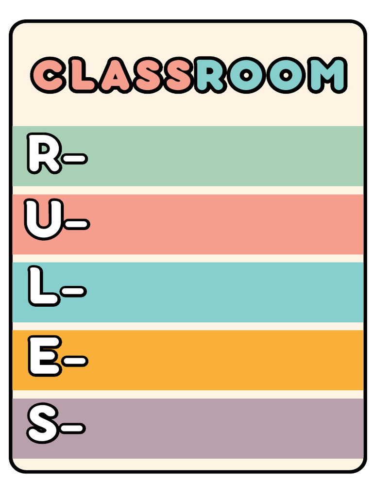 Voice Levels Poster For Classroom Pink Blue Yellow | PDF