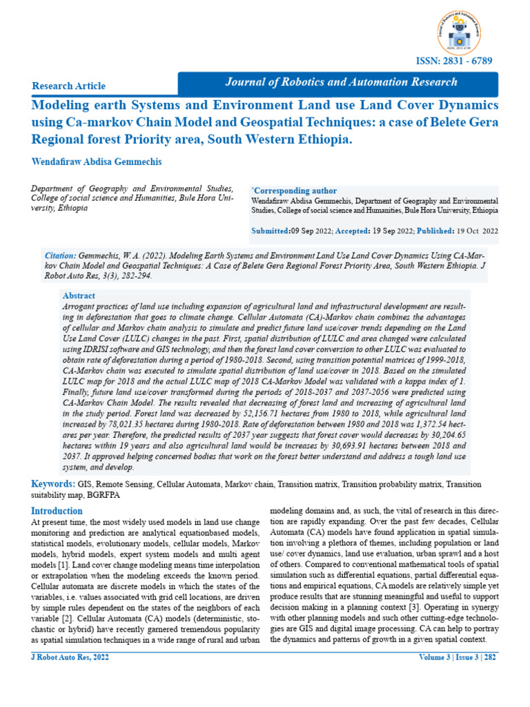 Space Science Modeling-Earth-Systems-And-Environment-Land-Use-Land ...